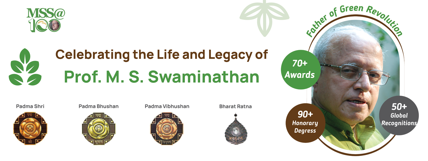 MSS@100 | M S Swaminathan Research Foundation