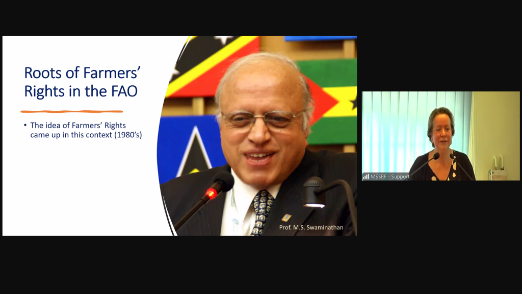 MSSRF Millennial Lecture on Farmer-managed seed systems and Farmers ...